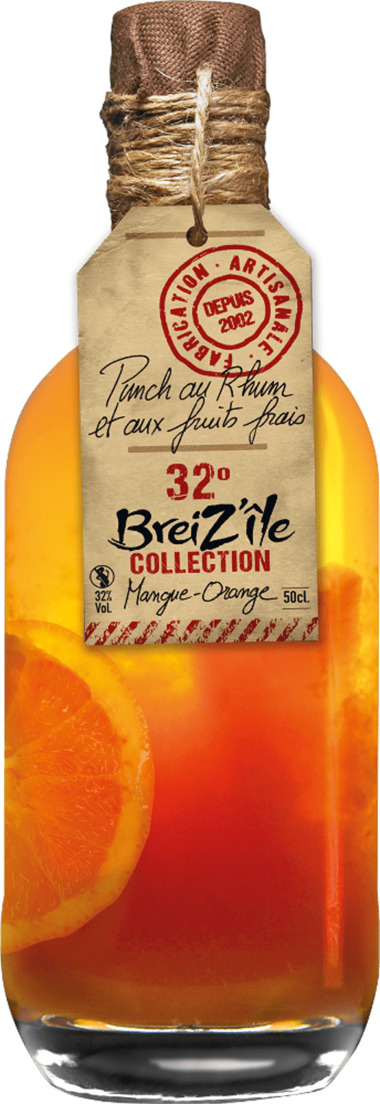 Breiz Ile - Colección de ron de mango y naranja 32% vol. 50 cl - Jardiland