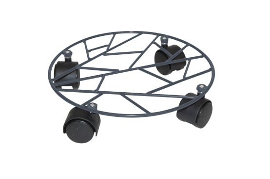 Support pot rond anthracite – TROLLEYS - Jardiland