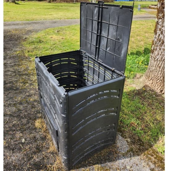 Composteur Compost'éco PVC noir 350L L. 80 x l. 60 x H. 80 cm - Belli ...