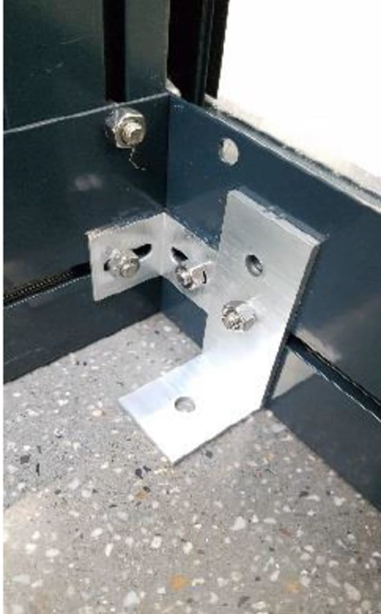 ACD Pro - Juego de 4 anclajes murales para invernadero color aluminio ...