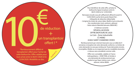 Offre Biofourche + transplantoir offert - Jardiland
