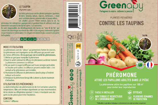 Phéromone Taupins Agriotes spp. (taupin) boîte d'1 capsule - BIOTOP ...