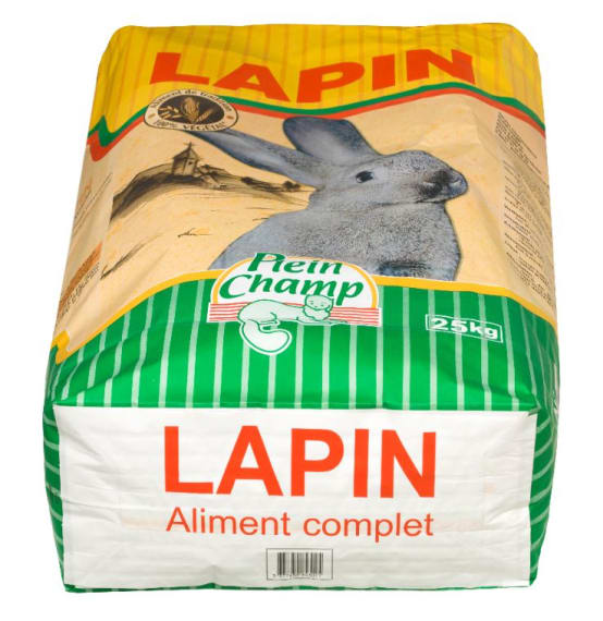 Plein Champ - Aliment complet pour lapin 25 kg - Jardiland