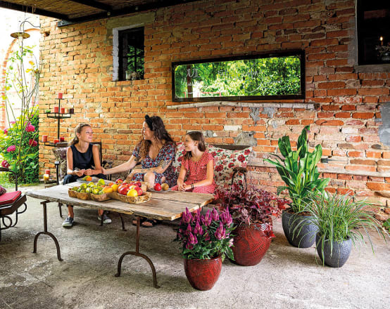 Pot Japandi Émaillé Coloris Assortis Ø 39 cm H 32 cm – DEROMA - Jardiland