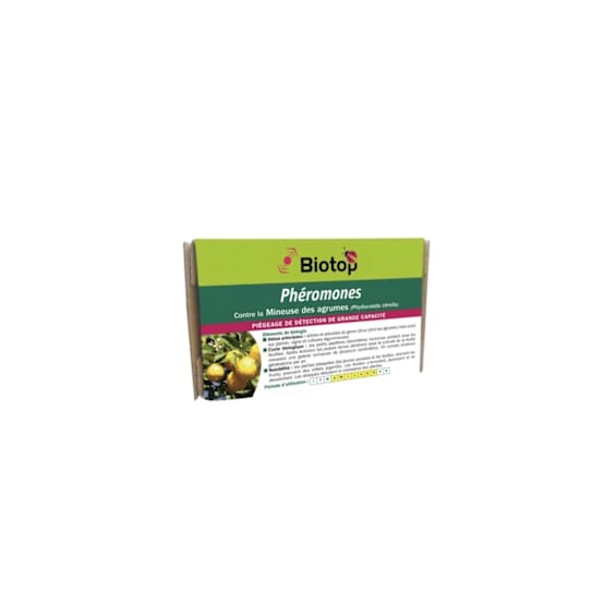 Phéromone Mineuse des agrumes Phyllocnistis citrella boîte de 2 capsules - BIOTOP - Jardiland