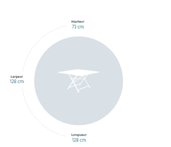 Table de jardin Cargo FERMOB - Jardiland