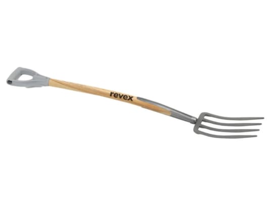 Horquilla para cavar en acero mango de madera L.80 cm - REVEX - Jardiland