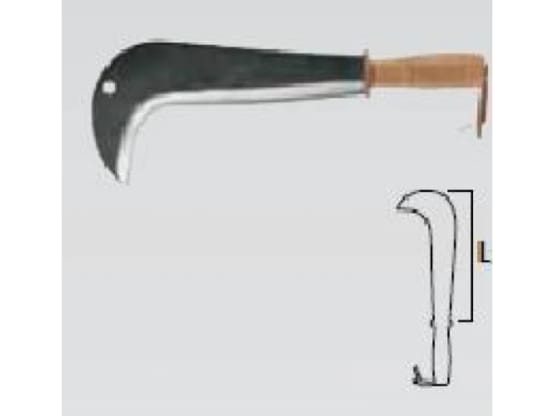 Serpe italienne manche bois cuir 26 cm LEBORGNE - Jardiland