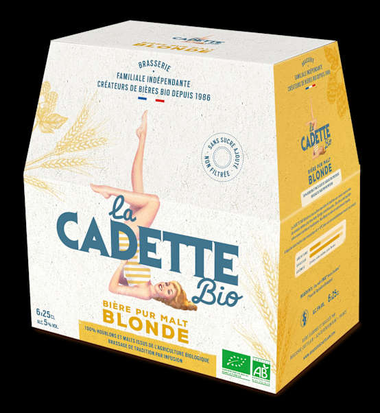 Cadette cerveza rubia Bio 6x25cl - Jardiland