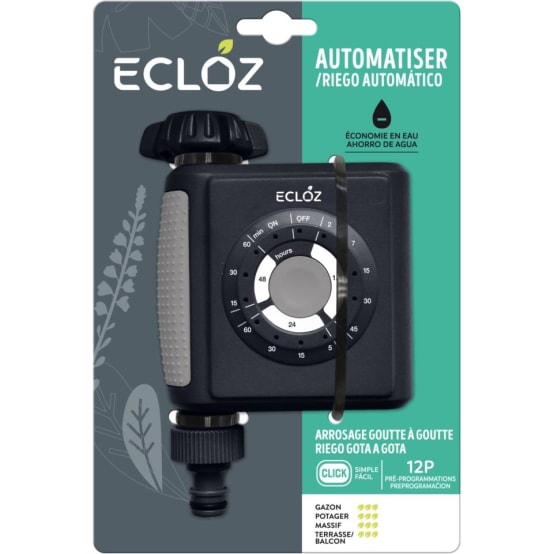 Programmateur d'arrosage ECLOZ - 1 voie - Jardiland