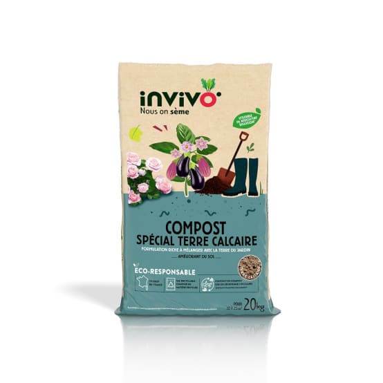 Invivo Nous on Sème - Compost para suelos calcáreos - 20 kg - Jardiland