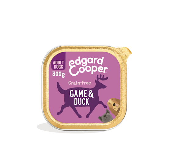 Paté para perro adulto sin cereales caza pato 300 g - Edgard & Cooper ...