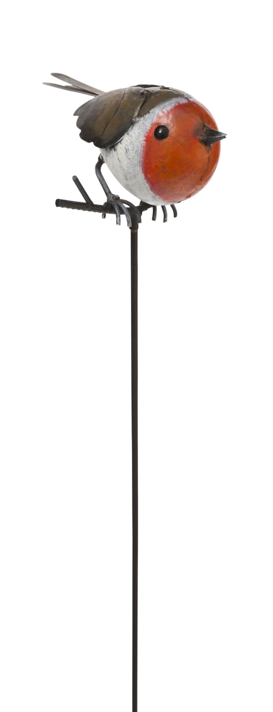 Tuteur décoratif rouge gorge L.14 x l.18 x H.89 cm - Garden Id - Jardiland