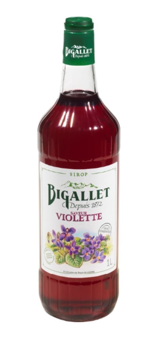 Sirop de violette 1 L - Bigallet - Jardiland