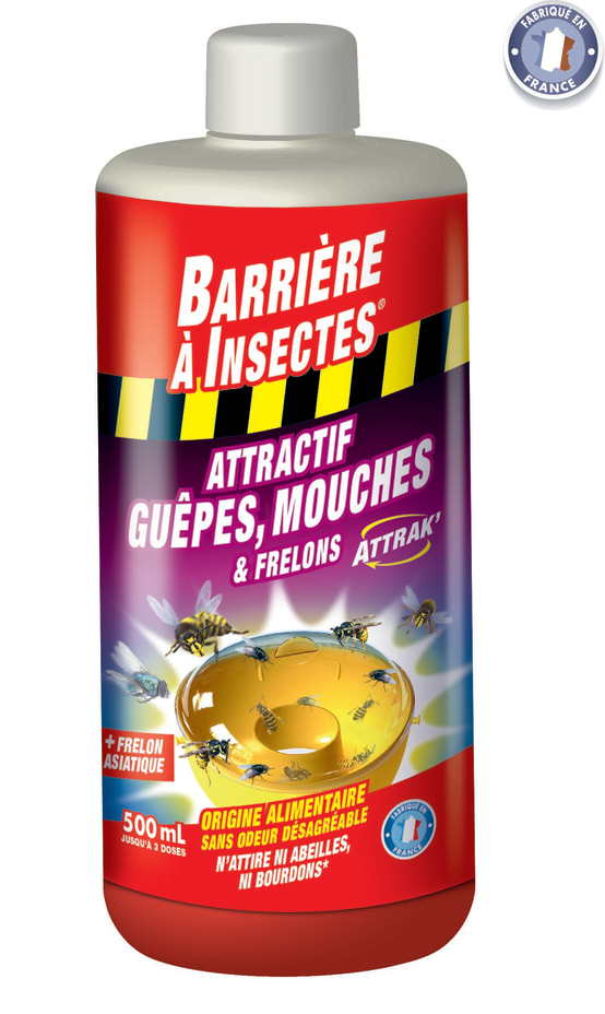 Appât pour pièges guêpes frelons concentré 500 mL - Insect barrier ...