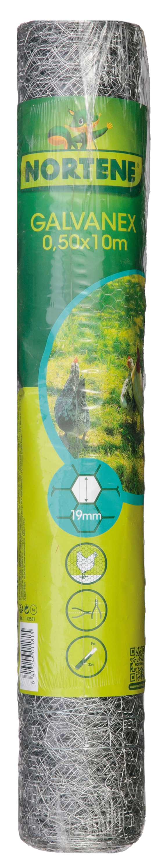 GALVANEX 19 Grillage métal galva triple torsion Metal 0,50x10m - Jardiland