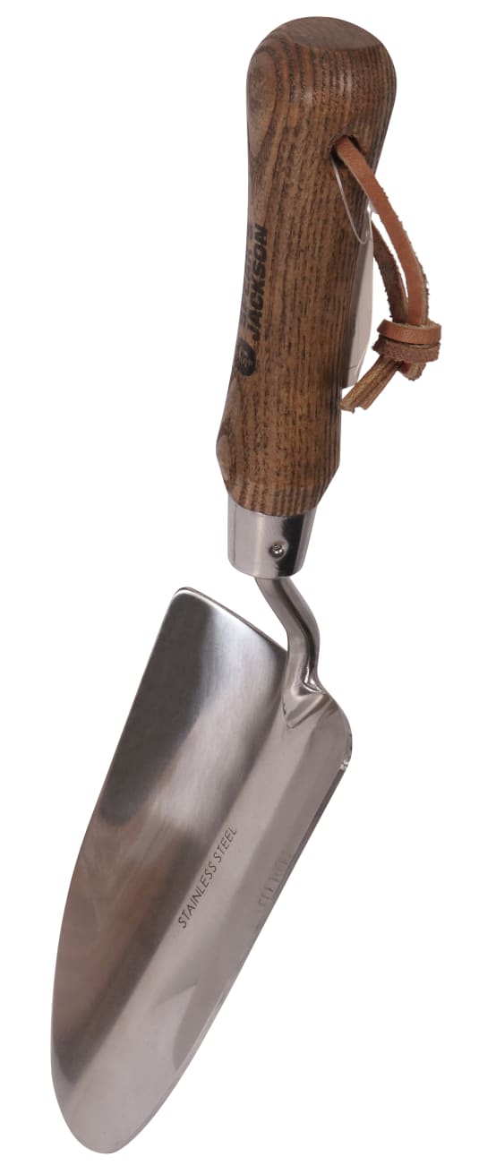 Transplantador Acero Inoxidable Mango Madera 32,5 cm - S&J - Jardiland