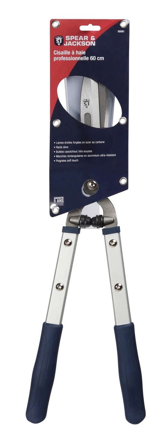 Cisaille à haie professionnelle acier carbone 60 cm – SPEAR & JACKSON ...