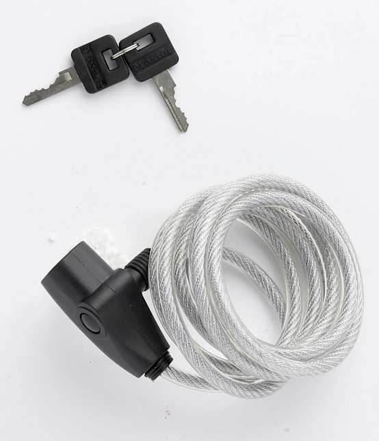 Câble antivol acier torsadé vinyle - MASTER LOCK - Jardiland