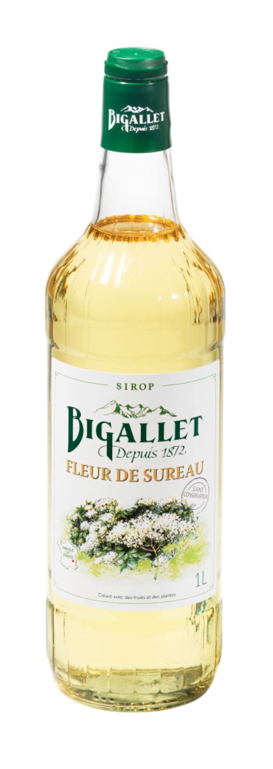 Sirop de fleur de sureau 1 L - Bigallet - Jardiland