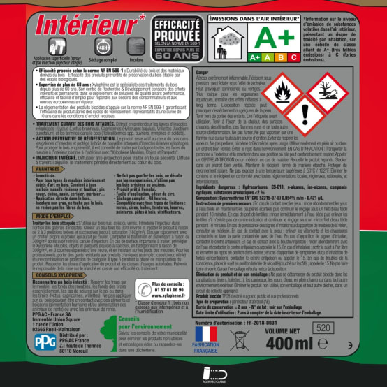 Traitement anti-insectes bois - XYLOPHENE - Jardiland