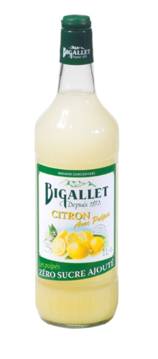 SIROP BIGALLET PULPE DE CITRON 1L - Jardiland