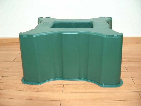 Support de cuve Polyéthylène Vert 300l 80x80x35 cm - GRAF - Jardiland