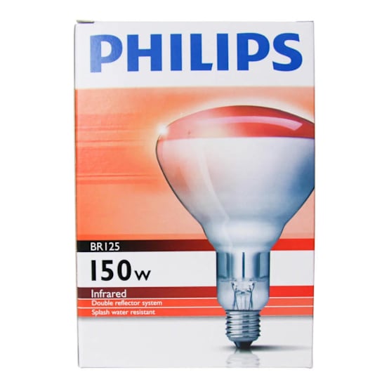 Ampoule PHILIPS IR à vis rouge 150W - Jardiland