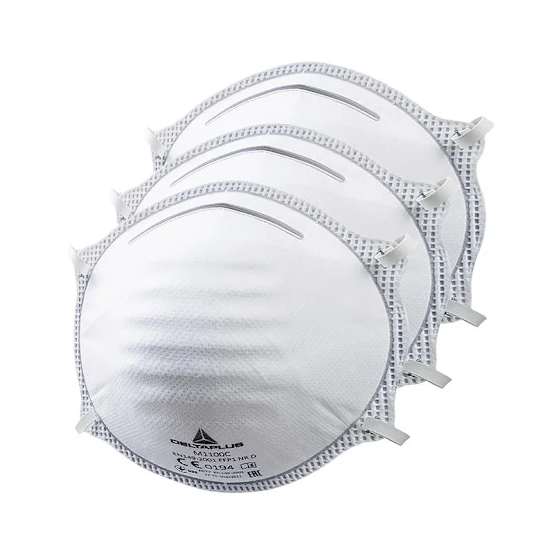 Mascarilla respiratoria desechable P1 sin válvula, paquete de 3 - Jardiland