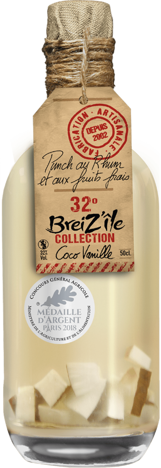 Rhum arrangé coco/vanille 32° - Jardiland