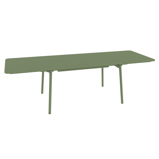 Table de jardin rectangulaire extensible acier cactus 10 personnes ...