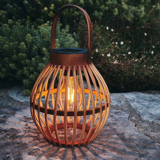 Linterna solar Bambú - WATT & HOME - Jardiland