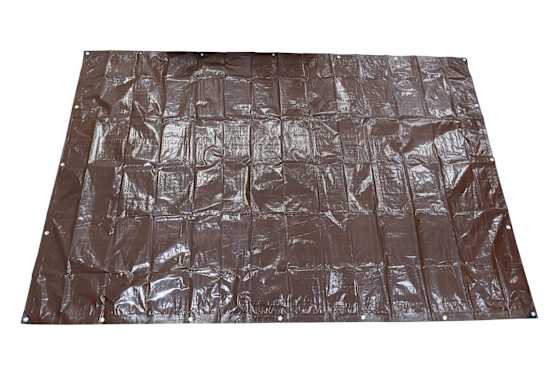 Lona exterior poliéster Marrón 6 x 4 m - Ecloz - Jardiland