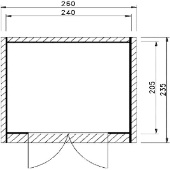 Cobertizo de Jardín Madera Rojo Sueco – WEKA - Jardiland