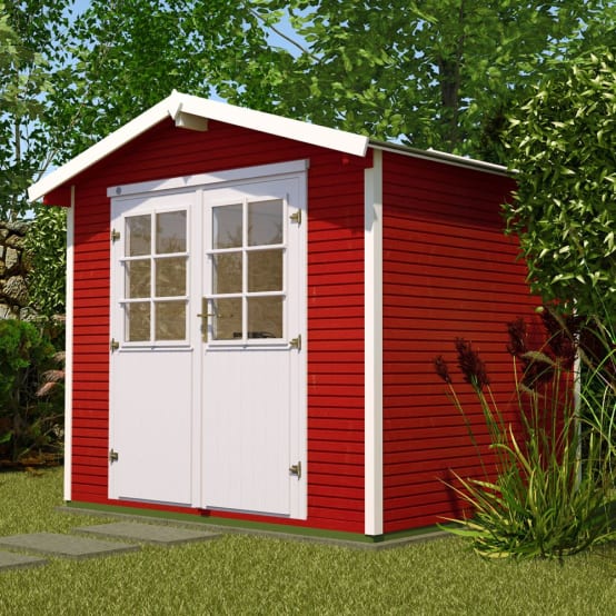 Abri de Jardin Bois Rouge Suédois – WEKA - Jardiland