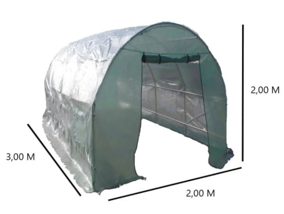 Bâche polyéthylène 140gr/m2 vert 2x3m pour serre SRA2030-COV - HABRITA ...