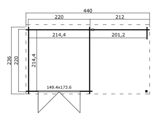 Cobertizo de jardín Sophy natural 8,91 M2 - OLG France - Jardiland