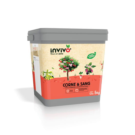 Engrais Corne & Sang Seau 5kg - INVIVO Nous on sème - Jardiland
