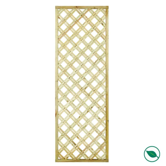 Panneau treillis bois naturel 60x180x2.8cm - HILLHOUT - Jardiland