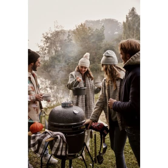 Kamado barbacoa cerámica gris 40x40 cm GRILL GURU - Jardiland