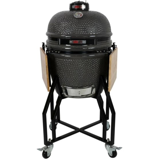 Kamado barbacoa cerámica gris 40x40 cm GRILL GURU - Jardiland