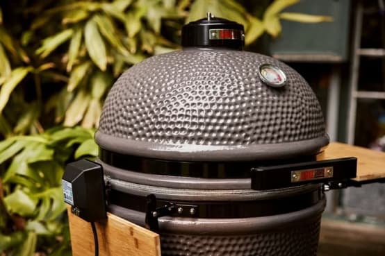 Kamado barbecue céramique gris 40x40 cm GRILL GURU - Jardiland