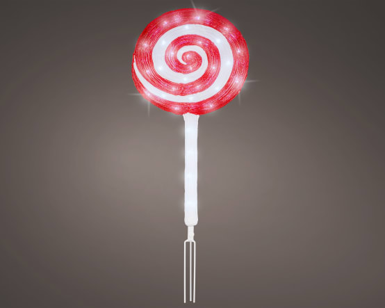 Piruleta Motivo Exterior LED Acrílico – - Jardiland