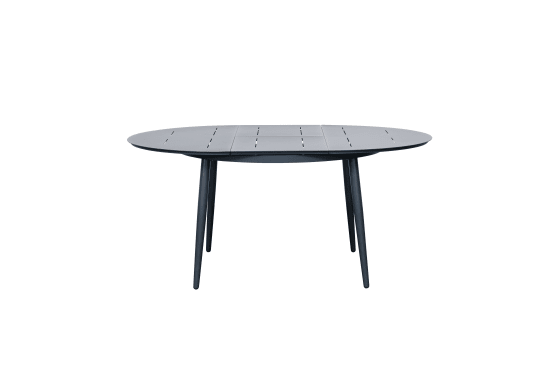 Table de jardin ronde extensible alu anthracite 4/8 personnes Ery ECLOZ ...