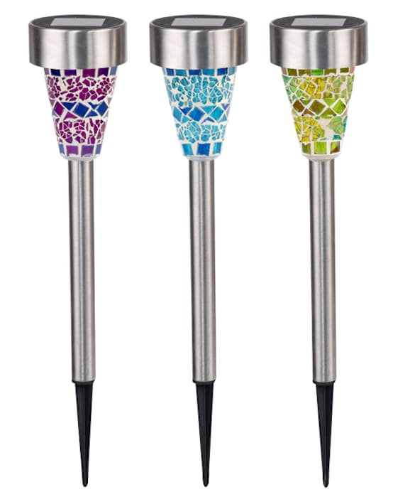 Balise solaire déco plastique 1 lumen rose - ECLOZ - Jardiland