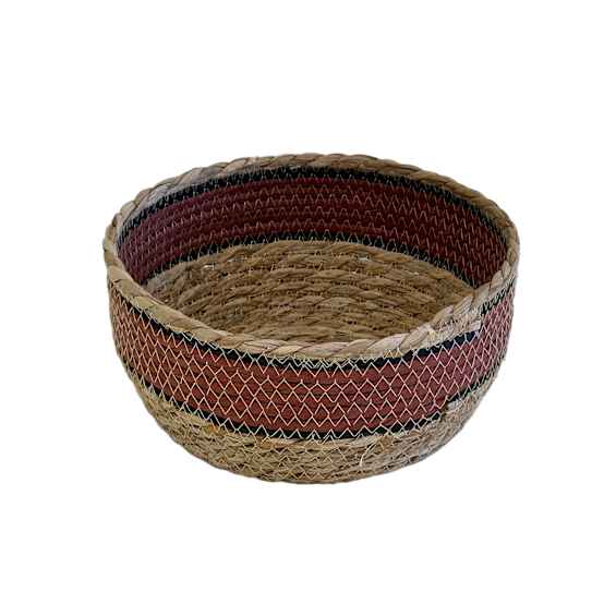 Panier rond noir bordeaux Ø 23 cm - ECLOZ - Jardiland