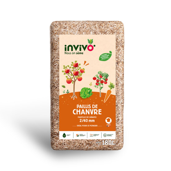 Paillis de chanvre 2/20 mm 180L - INVIVO Nous on Sème - Jardiland