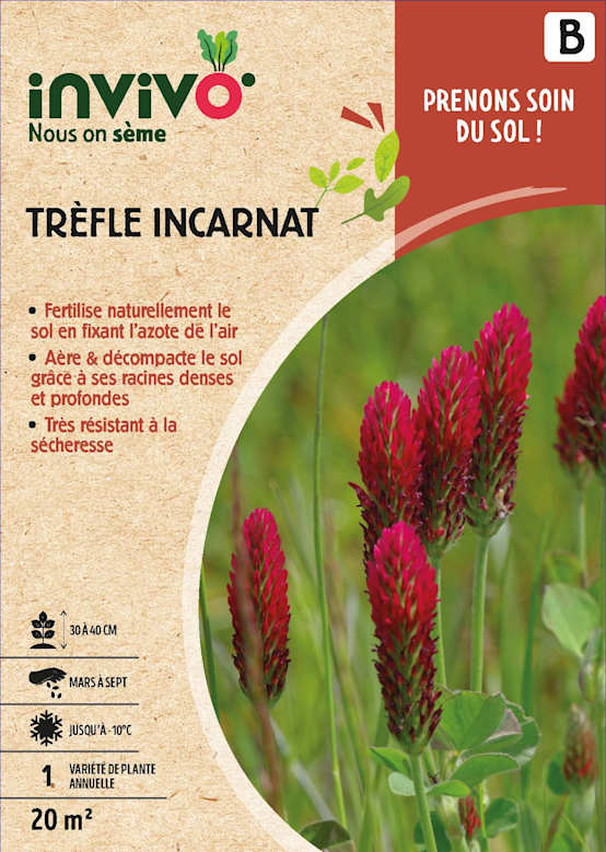 Trébol Blanco 20 m2 - INVIVO Nous on sème - Jardiland