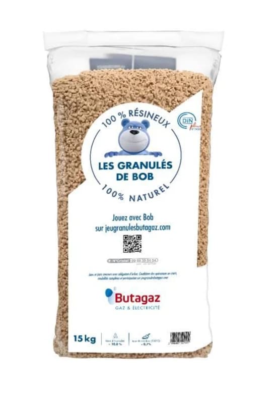 Pellets / Gránulos de madera resinosa 15kg - BUTAGAZ - Jardiland