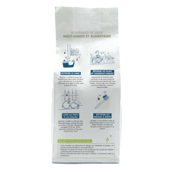 Bicarbonate extra fin - sachet kraft 1 kg - La compagnie du bicarbonate ...